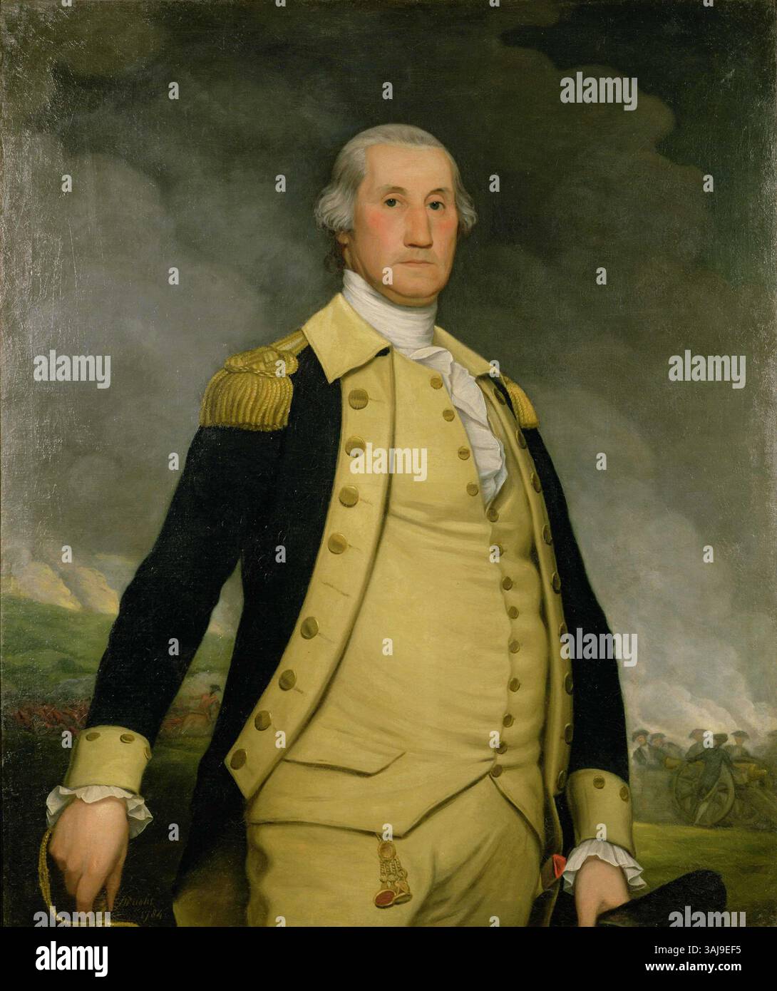 The Powel Portrait of George Washington, painted by Joseph Wright in ...
