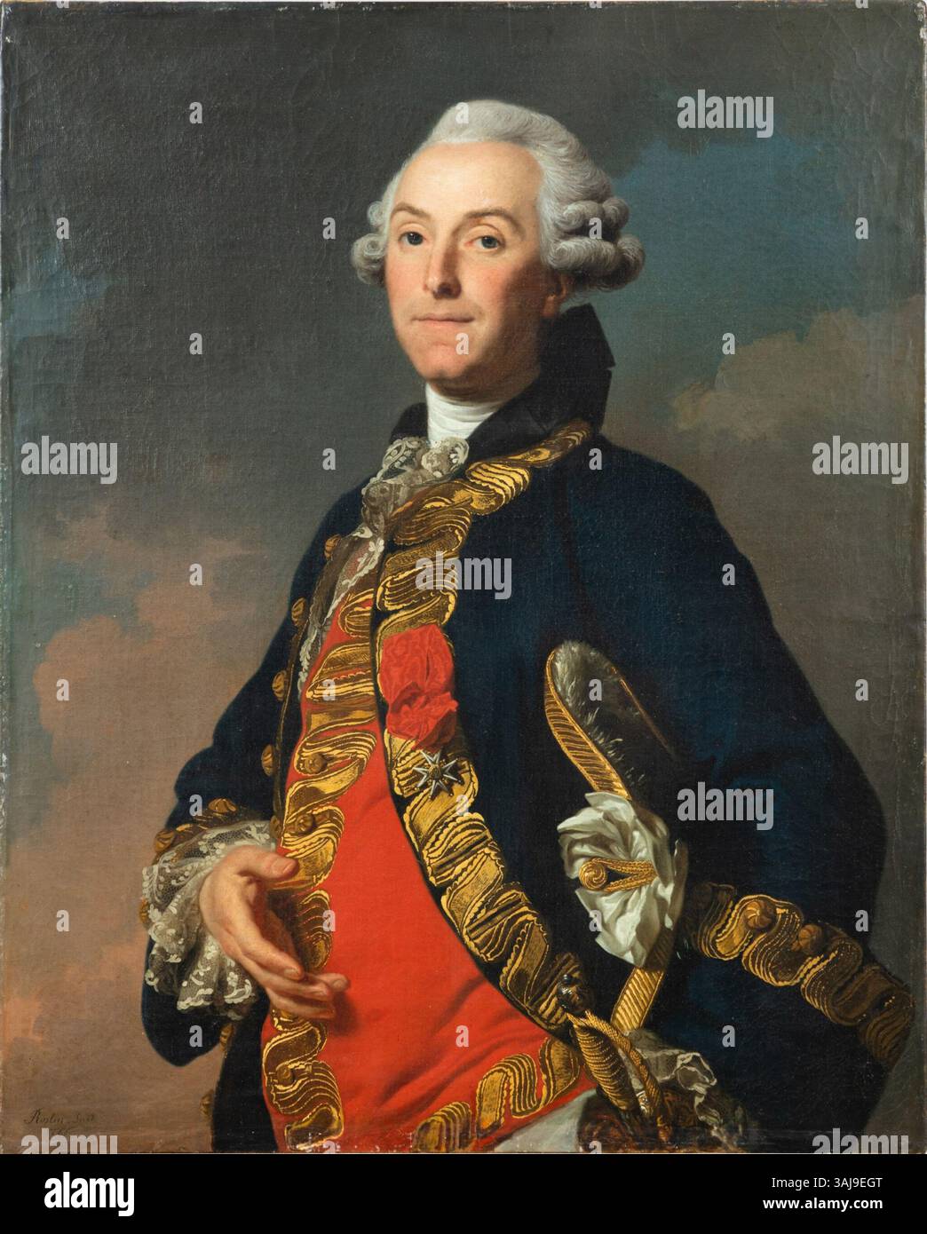 This 1766 portrait by Alexander Roslin depicts Jean-Jacques Fournier de ...