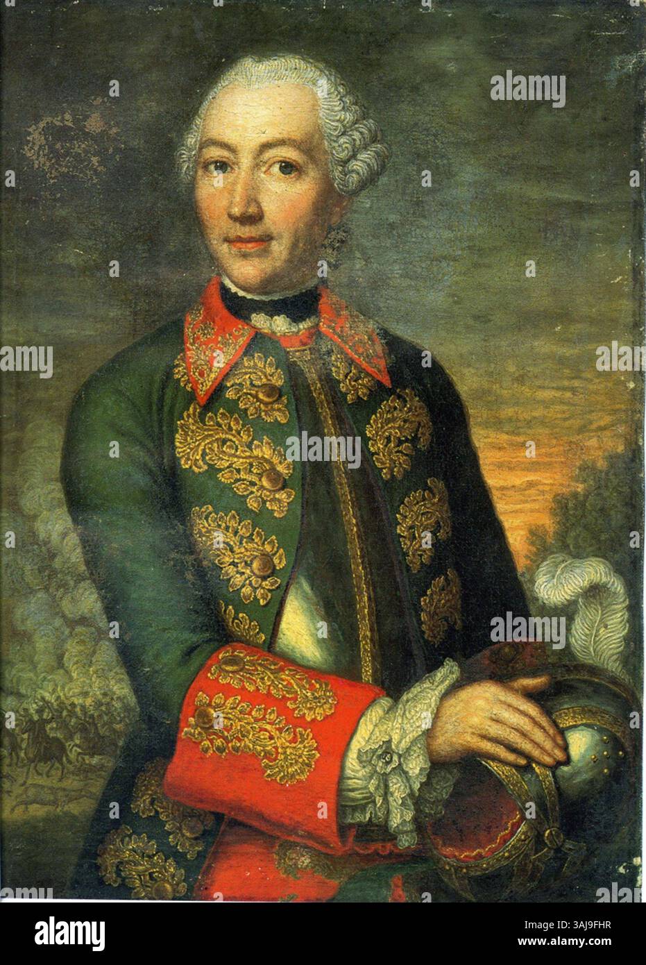 A portrait of David Reinhold von Sievers, painted by an unidentified ...