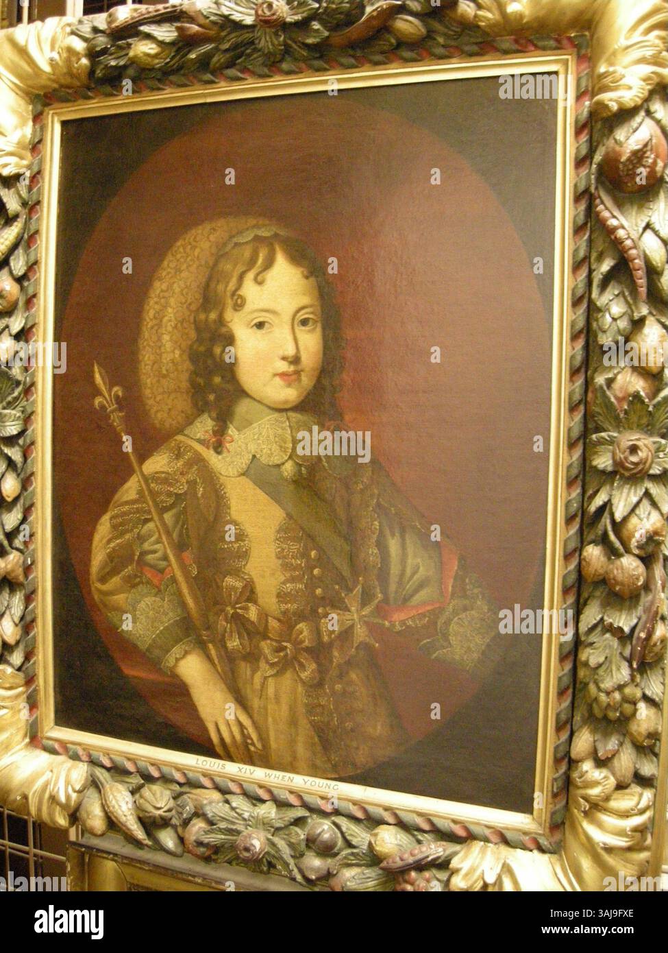This 17th-century portrait depicts Louis XIV of France as a child ...
