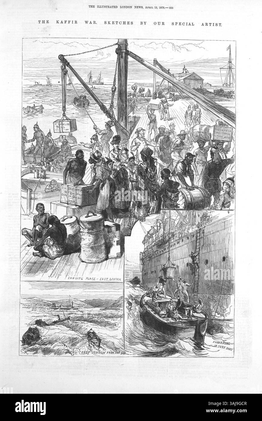 Illustration from The Illustrated London News, 13 April 1878, depicting ...