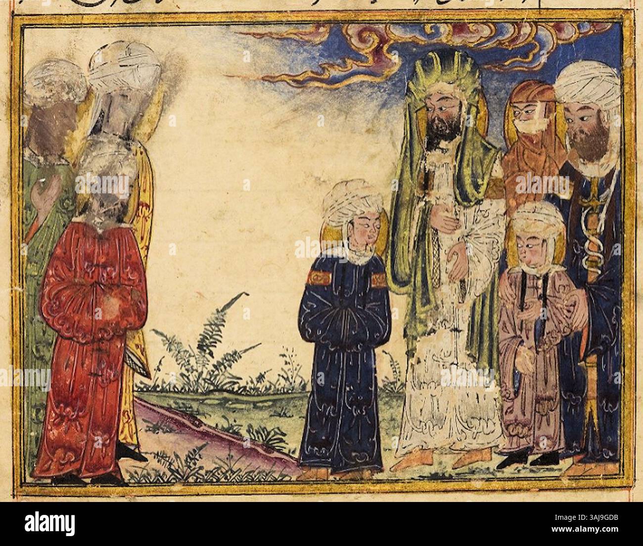 This miniature from the 'Chronology of Ancient Nations,' f.161r ...