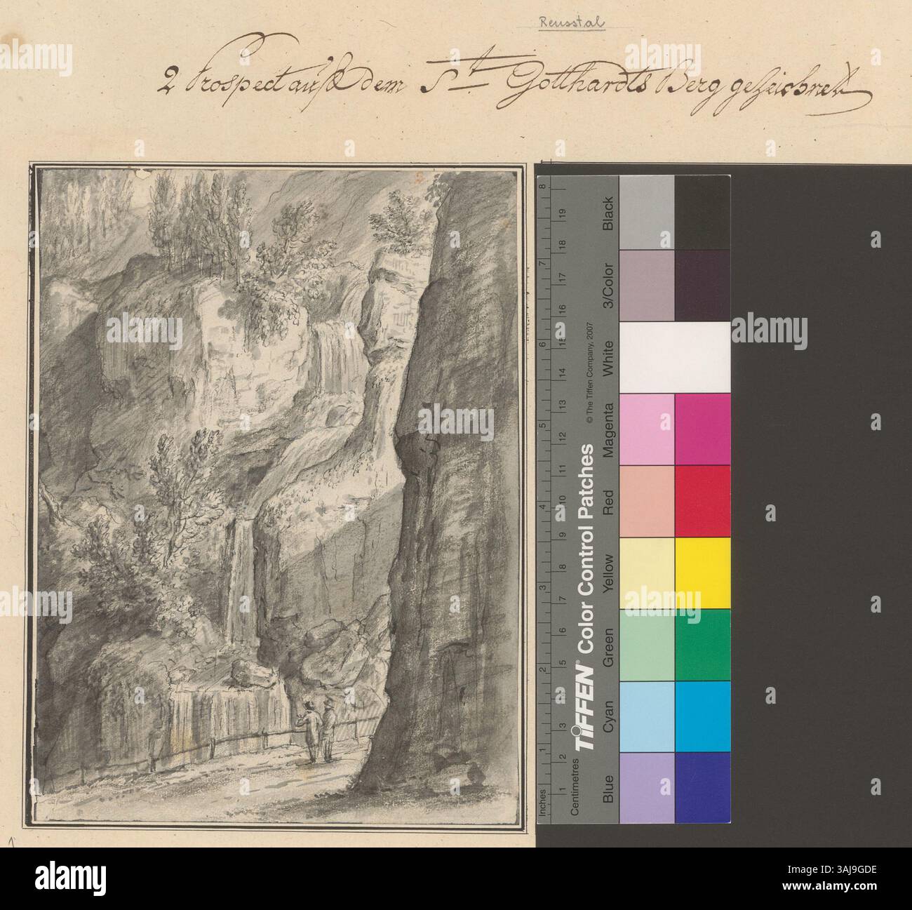 This 1760-1770s drawing by Johann Rudolph Schellenberg depicts a ...