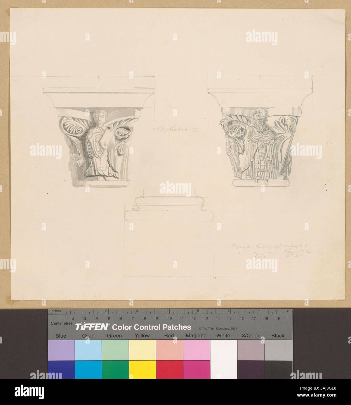 This 1860 illustration by Johann Rudolf Rahn shows a detailed view of a ...