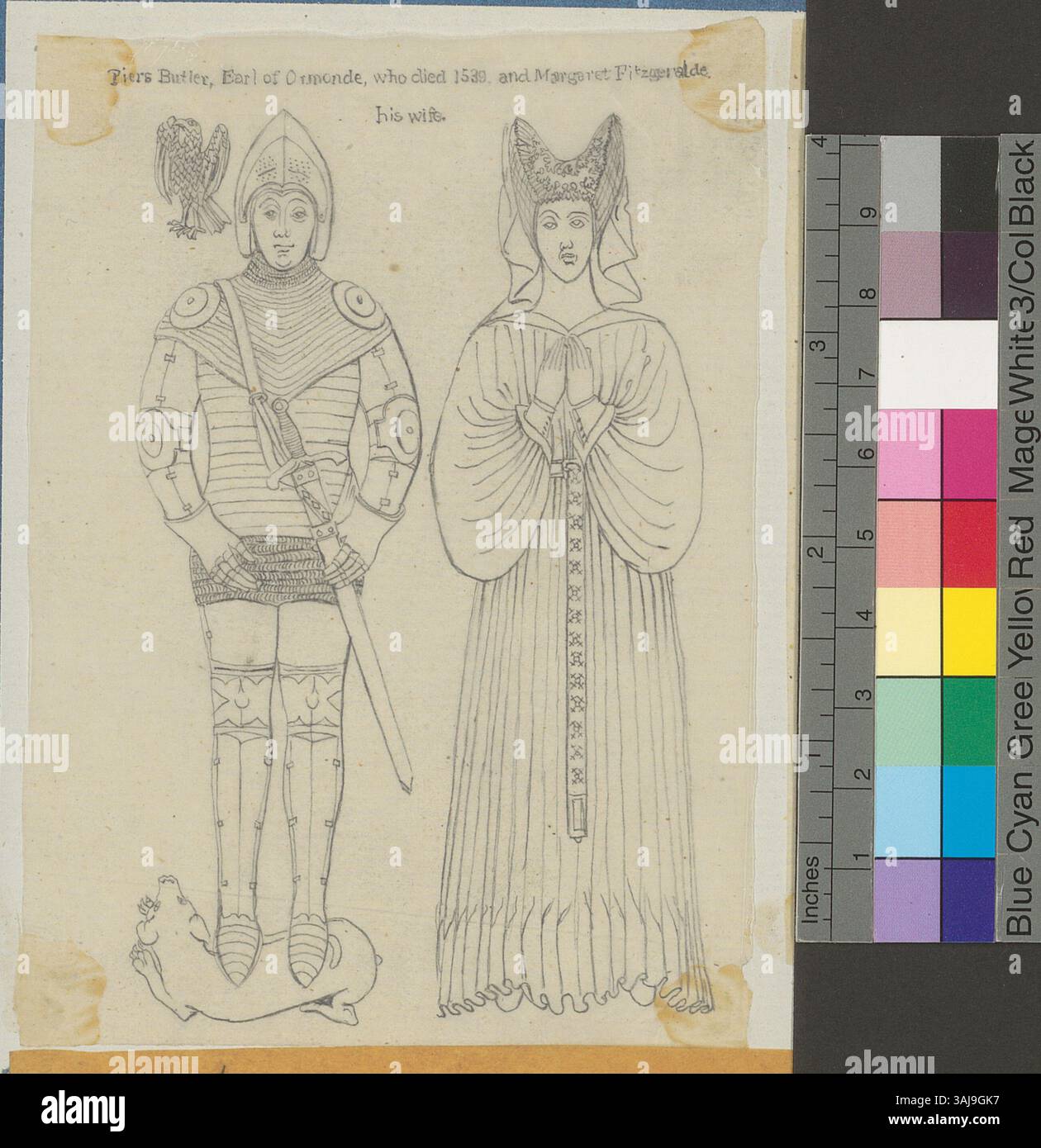 This image depicts the tomb of Piers Butler, 8th Earl of Ormond and 1st ...