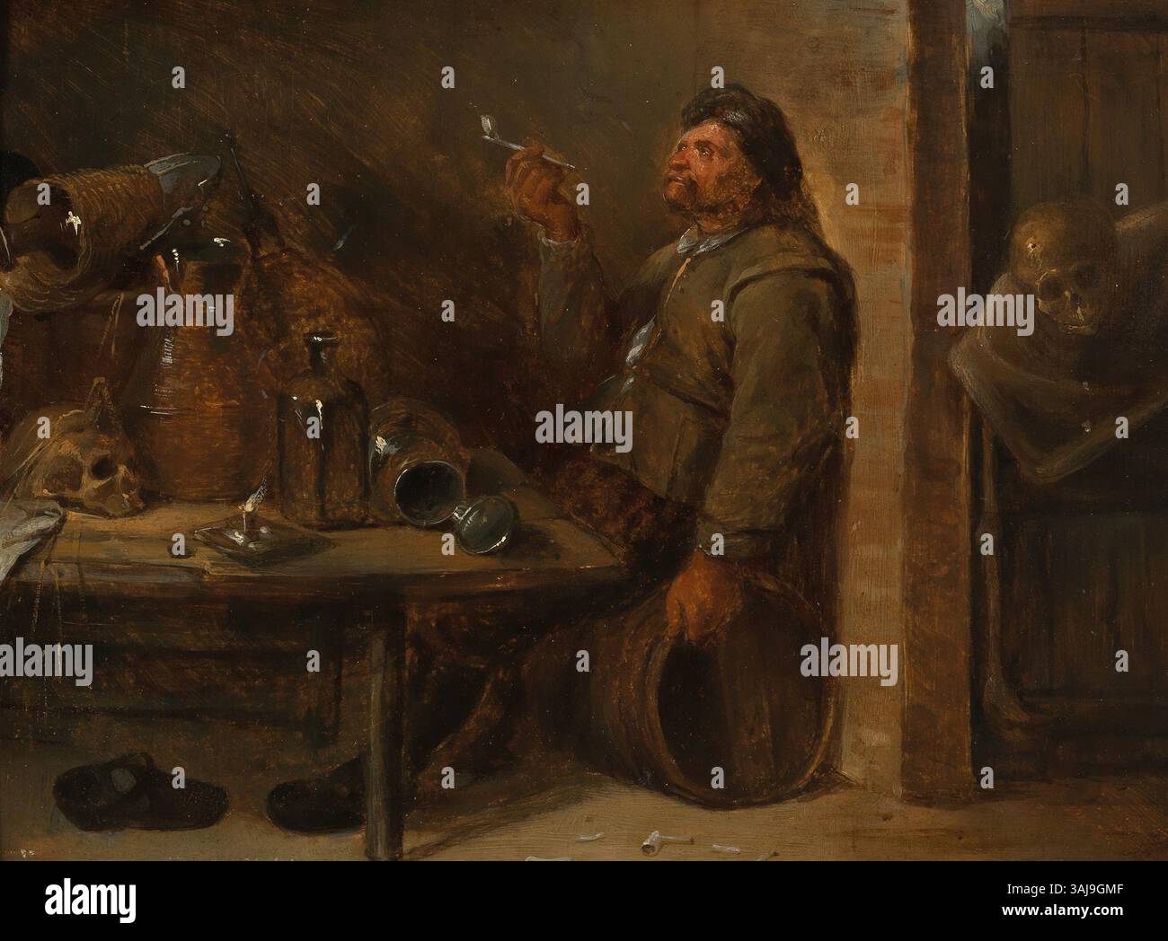 'Der Tod und der Raucher' (Death and the Smoker), a 17th-century ...