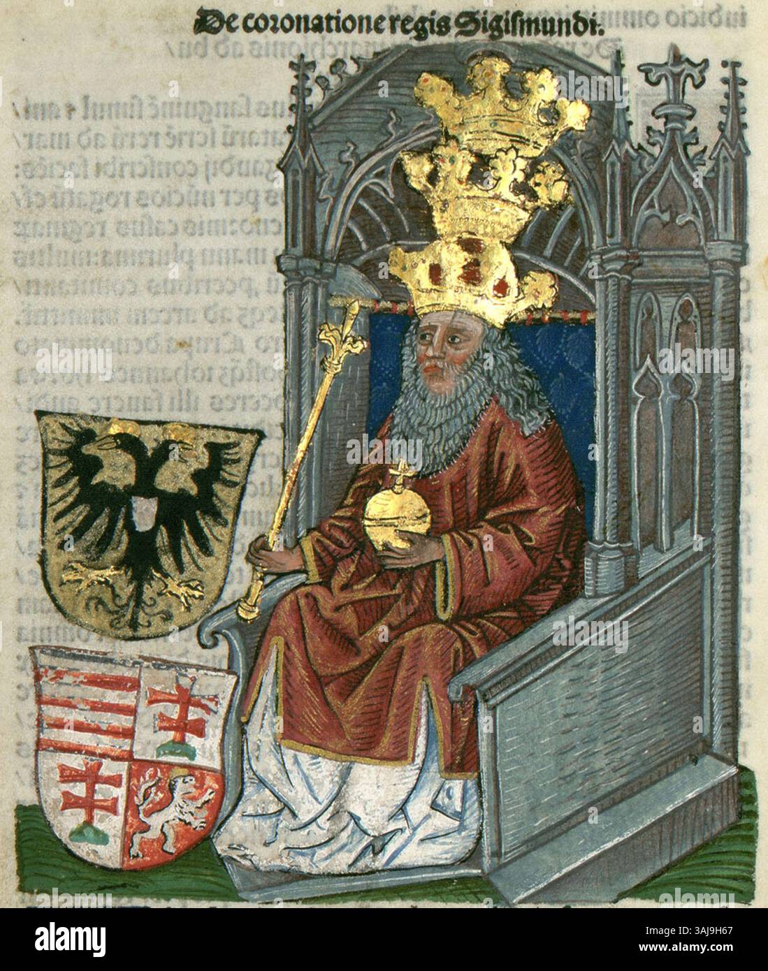 This section of Johannes Thuróczy’s 'Chronica Hungarorum,' dated 1488 ...