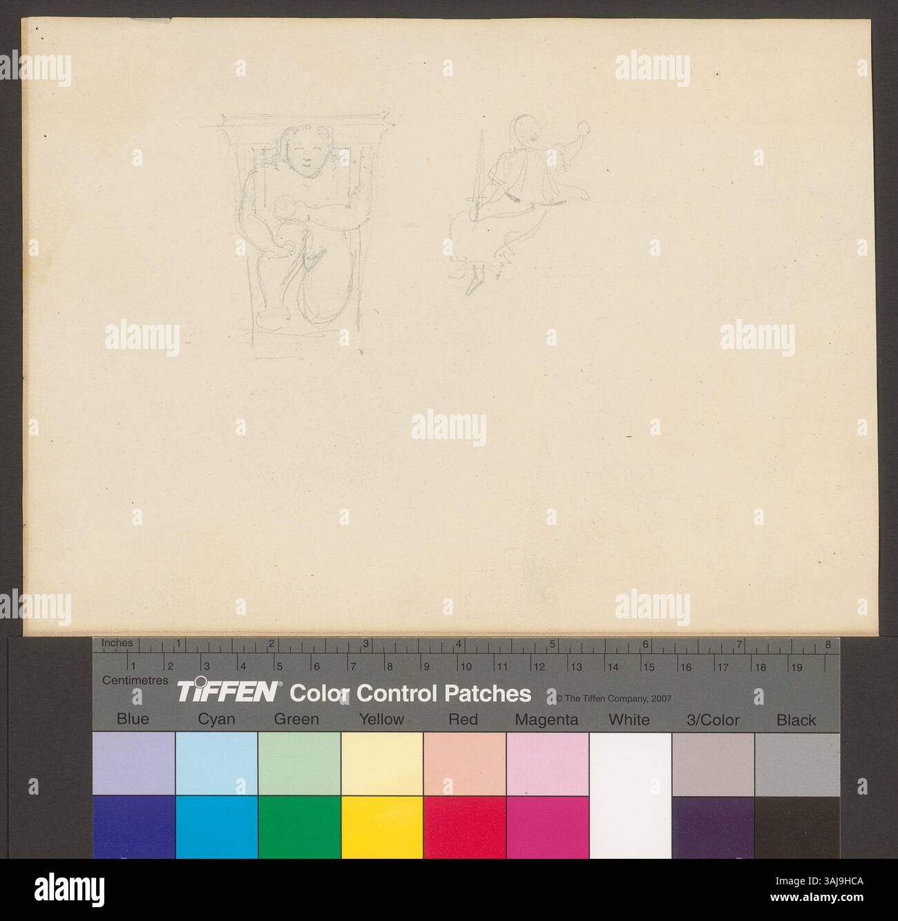 This image depicts two figures created by Johann Rudolf Rahn between ...