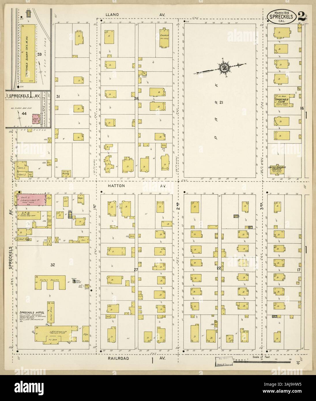 This 1914 Sanborn Fire Insurance Map from Spreckels, Monterey County ...
