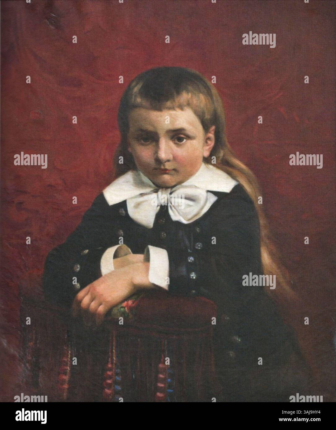 Portrait by Theodor Aman of George Capa at the age of 8, painted ...