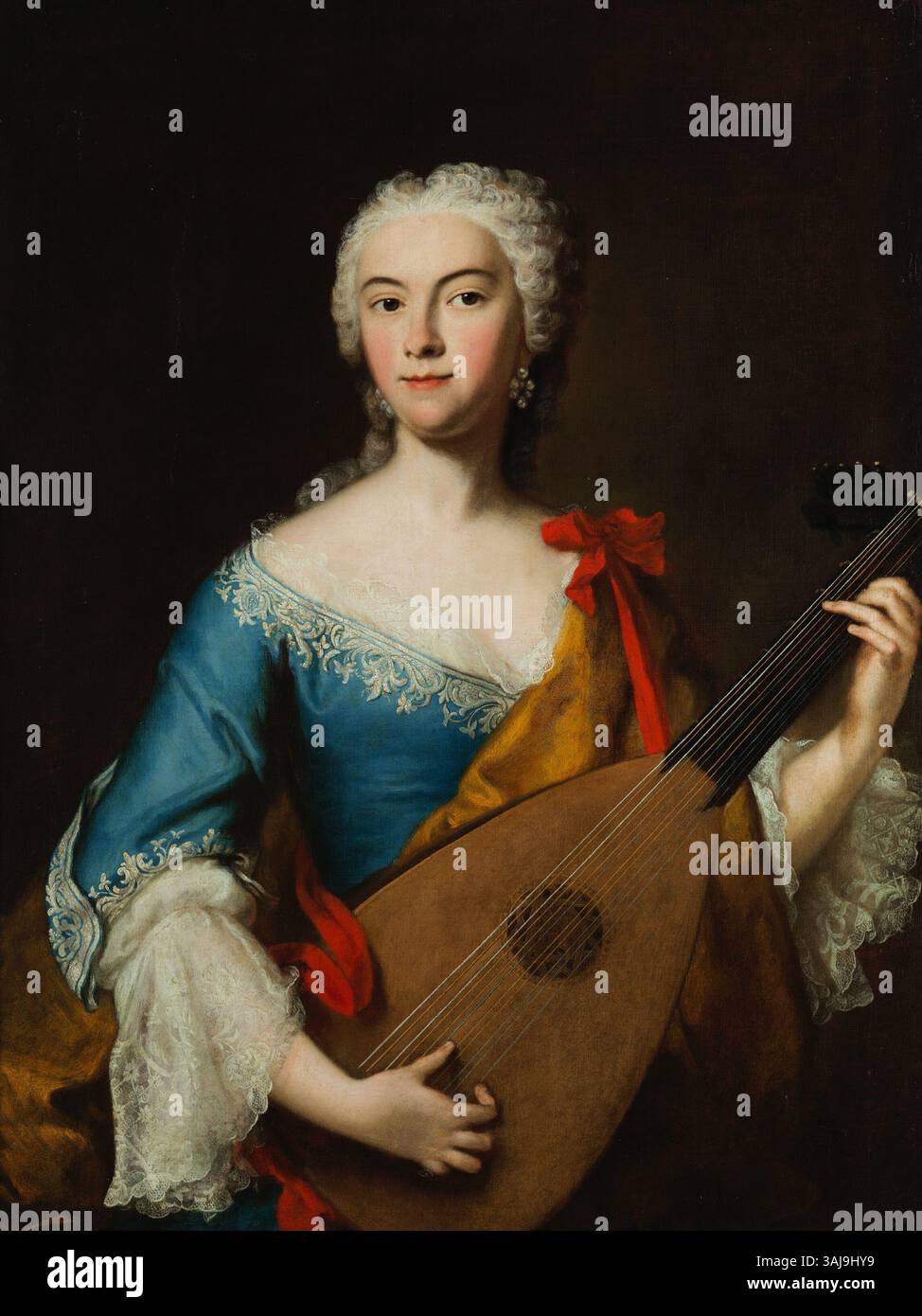 Attributed to Jacopo Amigoni, this 18th-century portrait depicts a ...