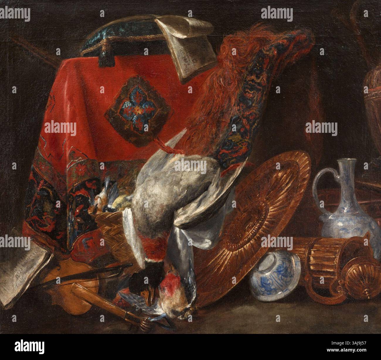 Pieter Boel's still-life painting (circa 1661) features game, pots, and ...