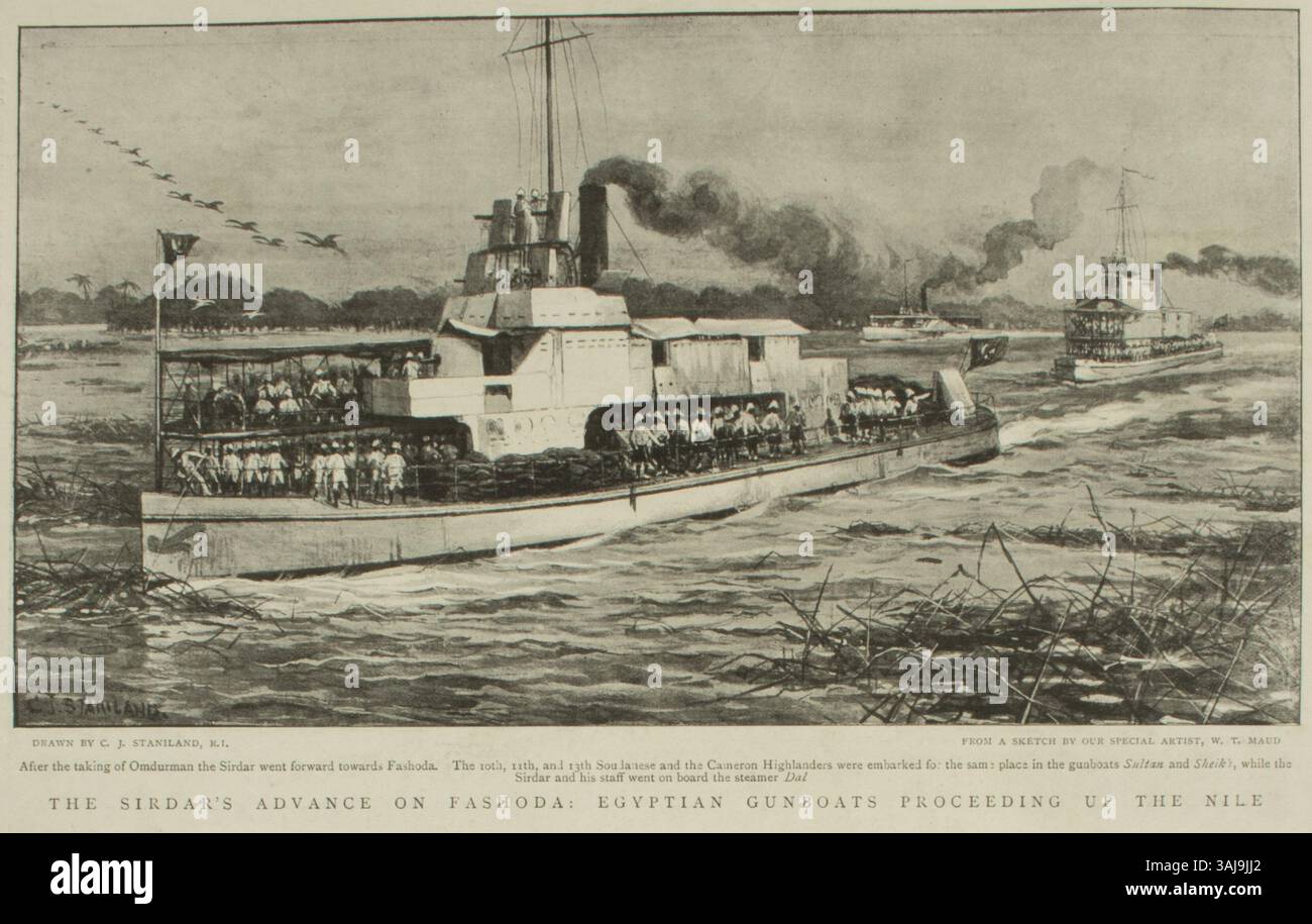 This illustration from 'The Graphic' (24 September 1898) shows the ...