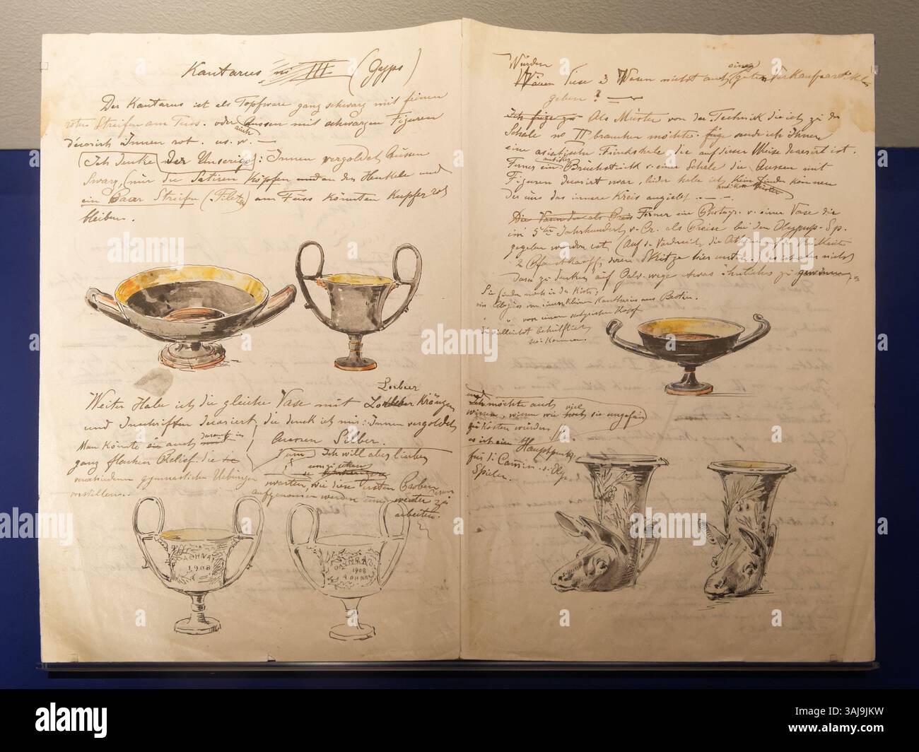 This letter draft contains designs for trophies for the 1906 Summer ...