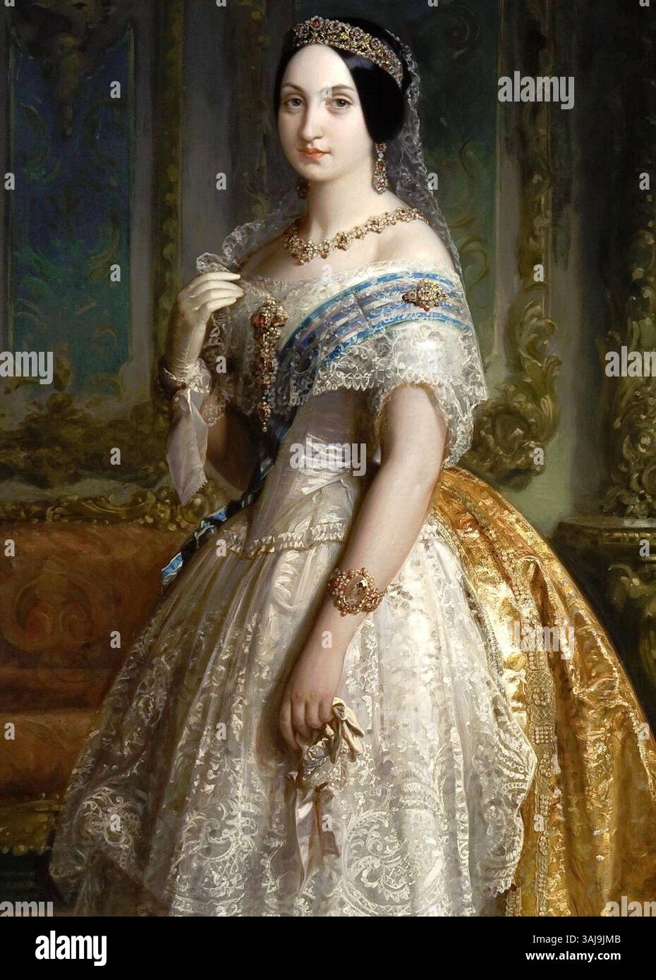 This 1851 painting by Federico de Madrazo y Kuntz portrays Infanta ...