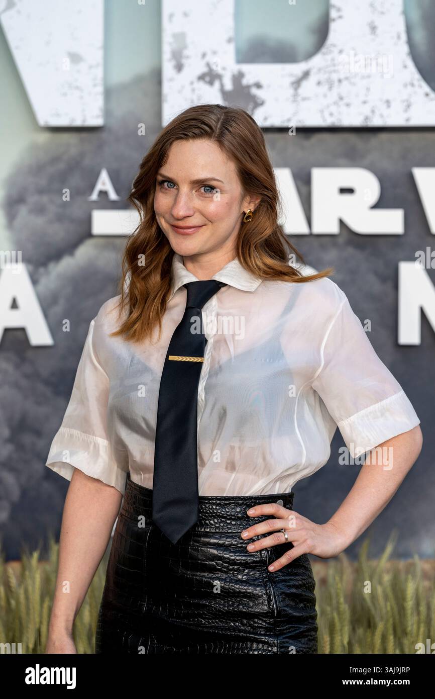 London, UK. 10 April 2025. Faye Marsay (as Vel Sartha) attends the UK ...