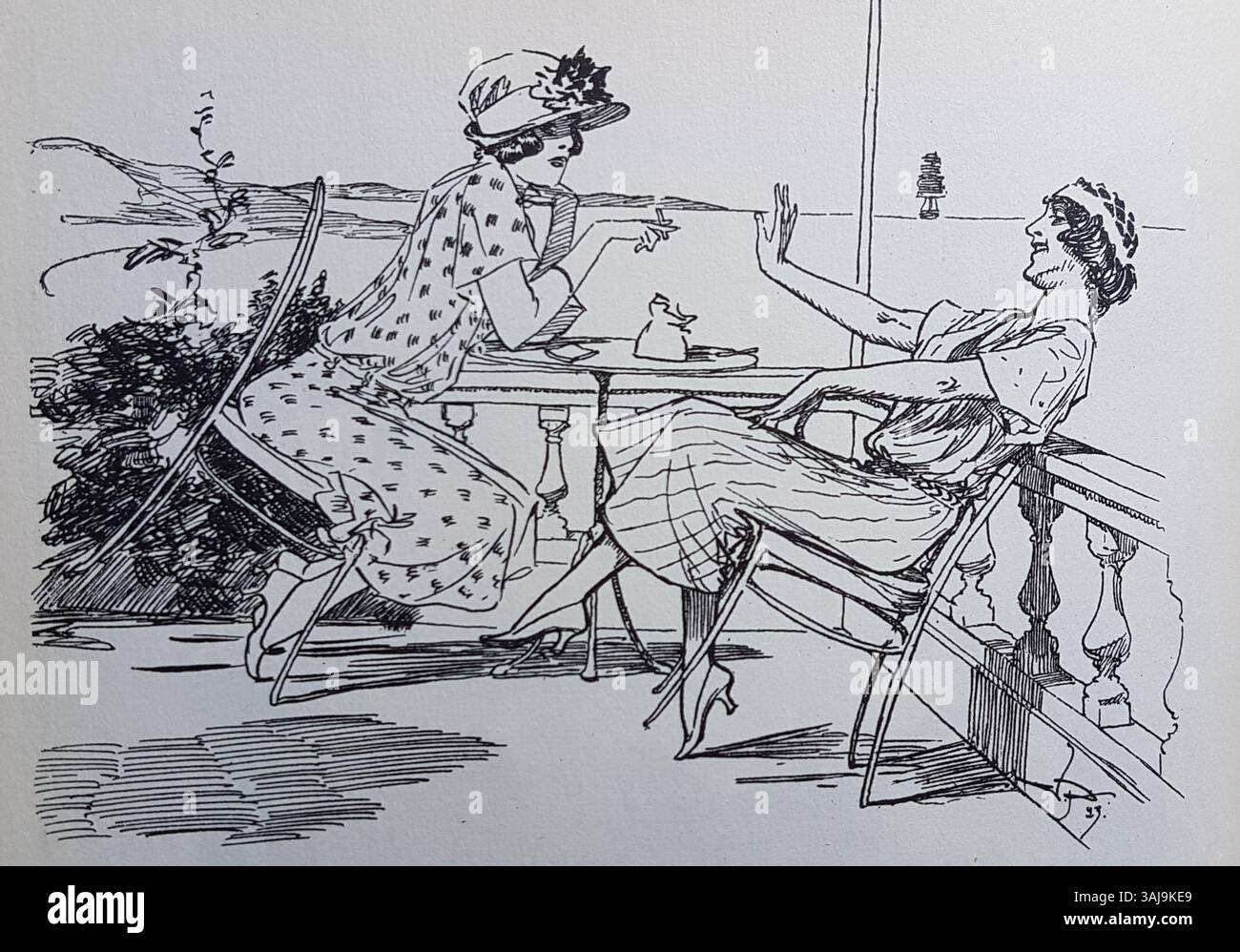 This 1923 cartoon by Vicke Andrén shows a humorous conversation in the ...