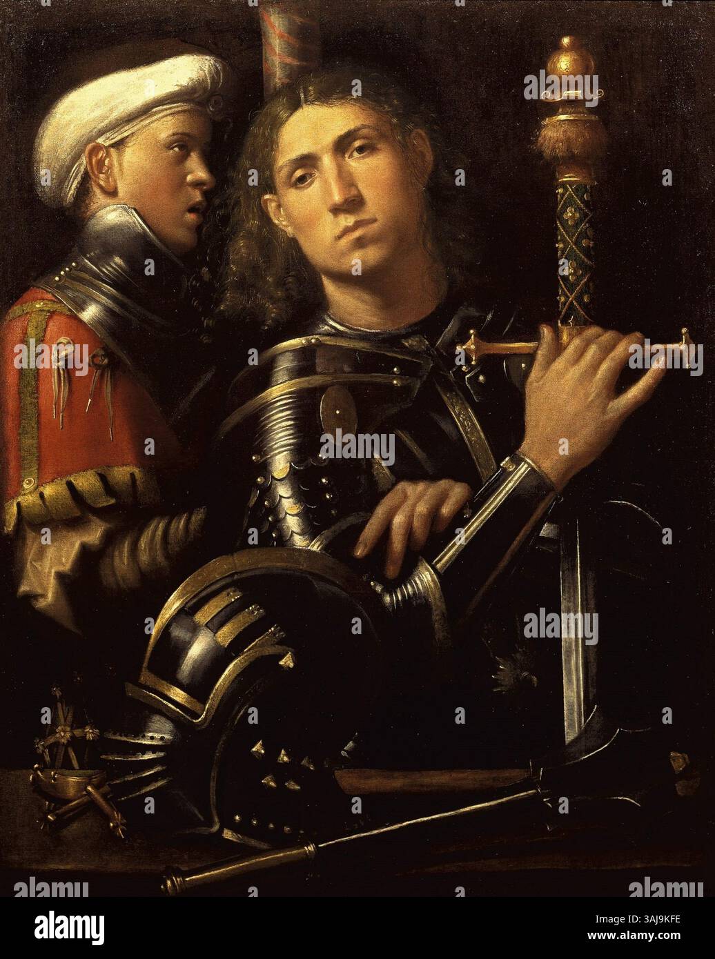 This second image of Giorgione's 'The Gattamelata' portrait, held in ...