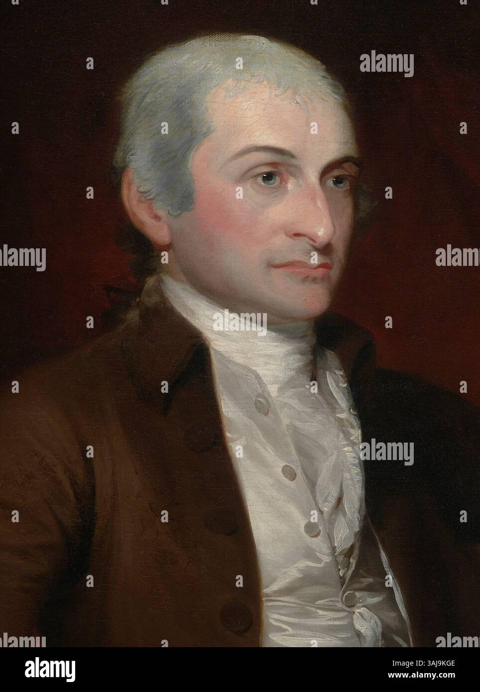 This portrait of John Jay by Gilbert Stuart, begun in 1784 and ...