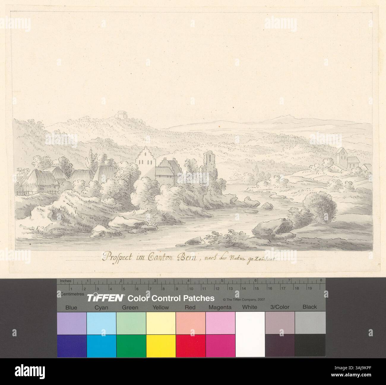 This mid-18th-century drawing illustrates the Altenburg Castle in the ...