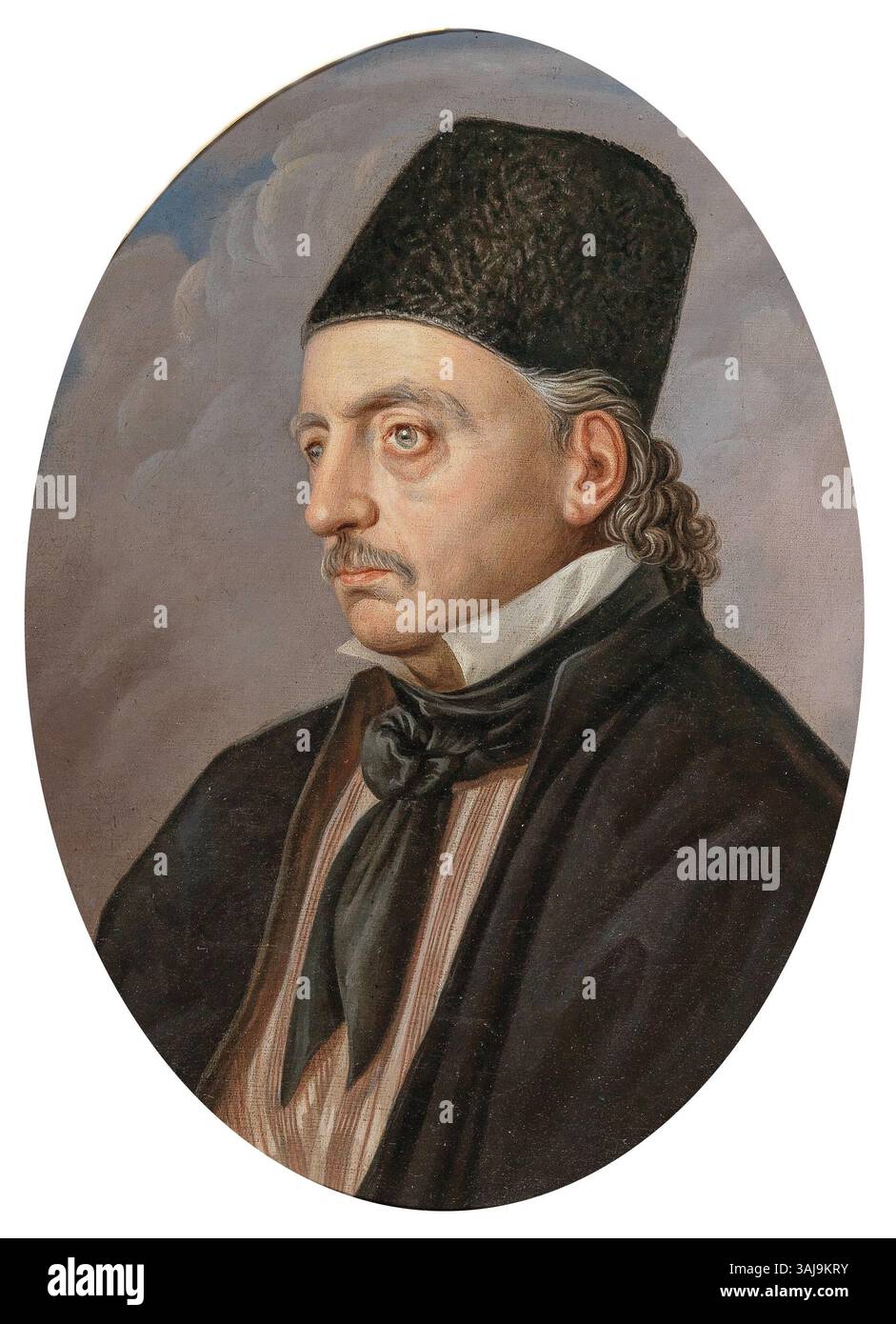 This 19th-century portrait of an Armenian, painted in oil on canvas ...