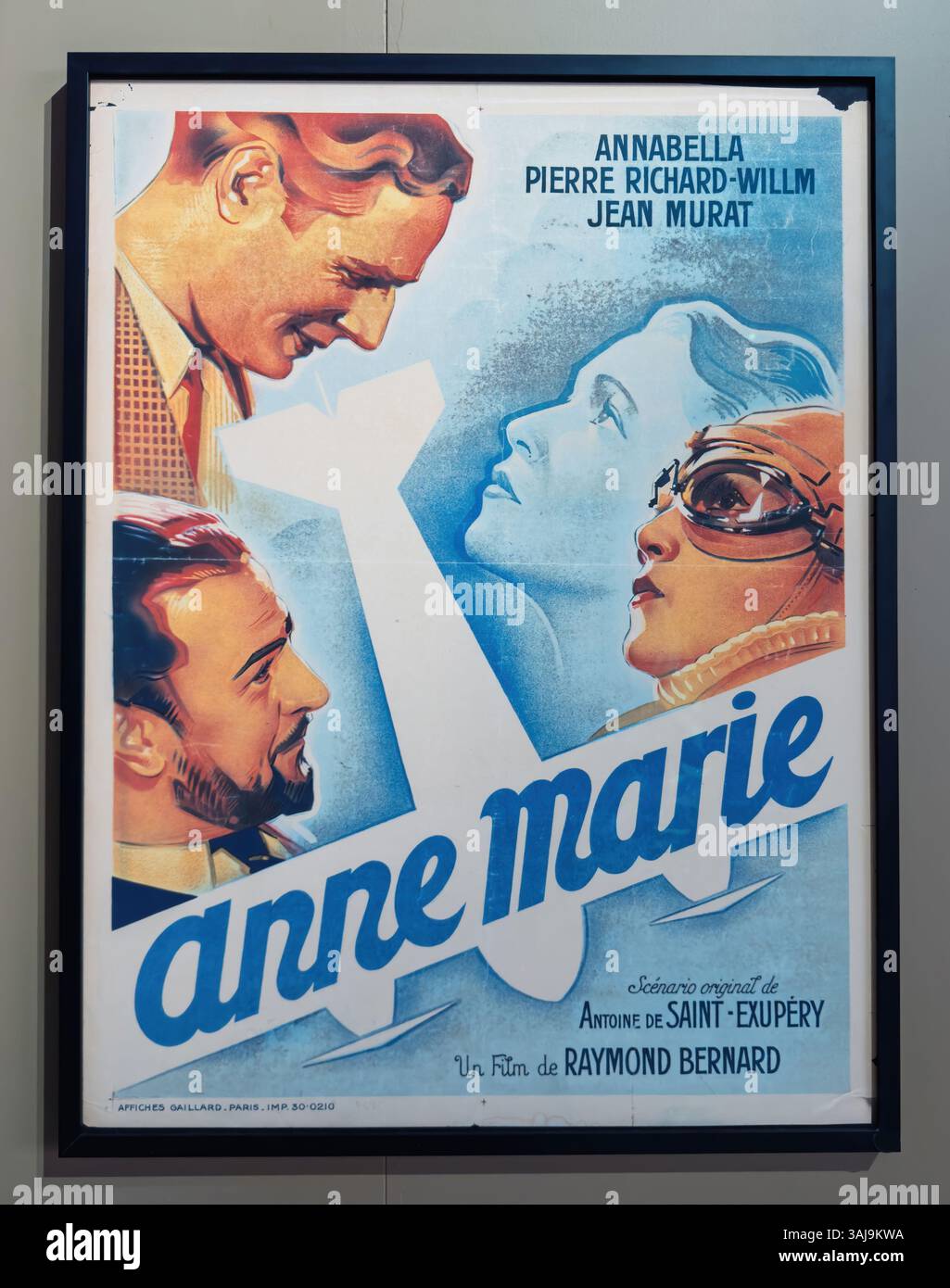 Paris, France - Apr 9, 2025: Framed vintage French movie poster for ...