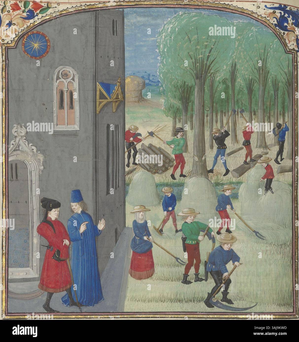 This illumination from the manuscript 'Livre des prouffitz champestres ...