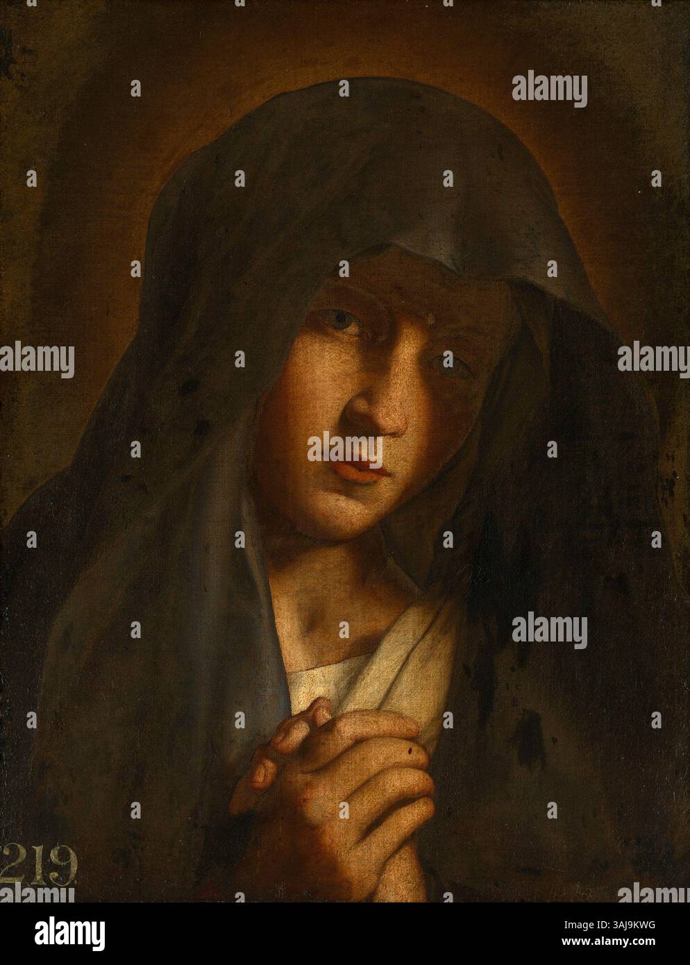 A Painting After Sassoferrato Depicting The Mater Dolorosa Created