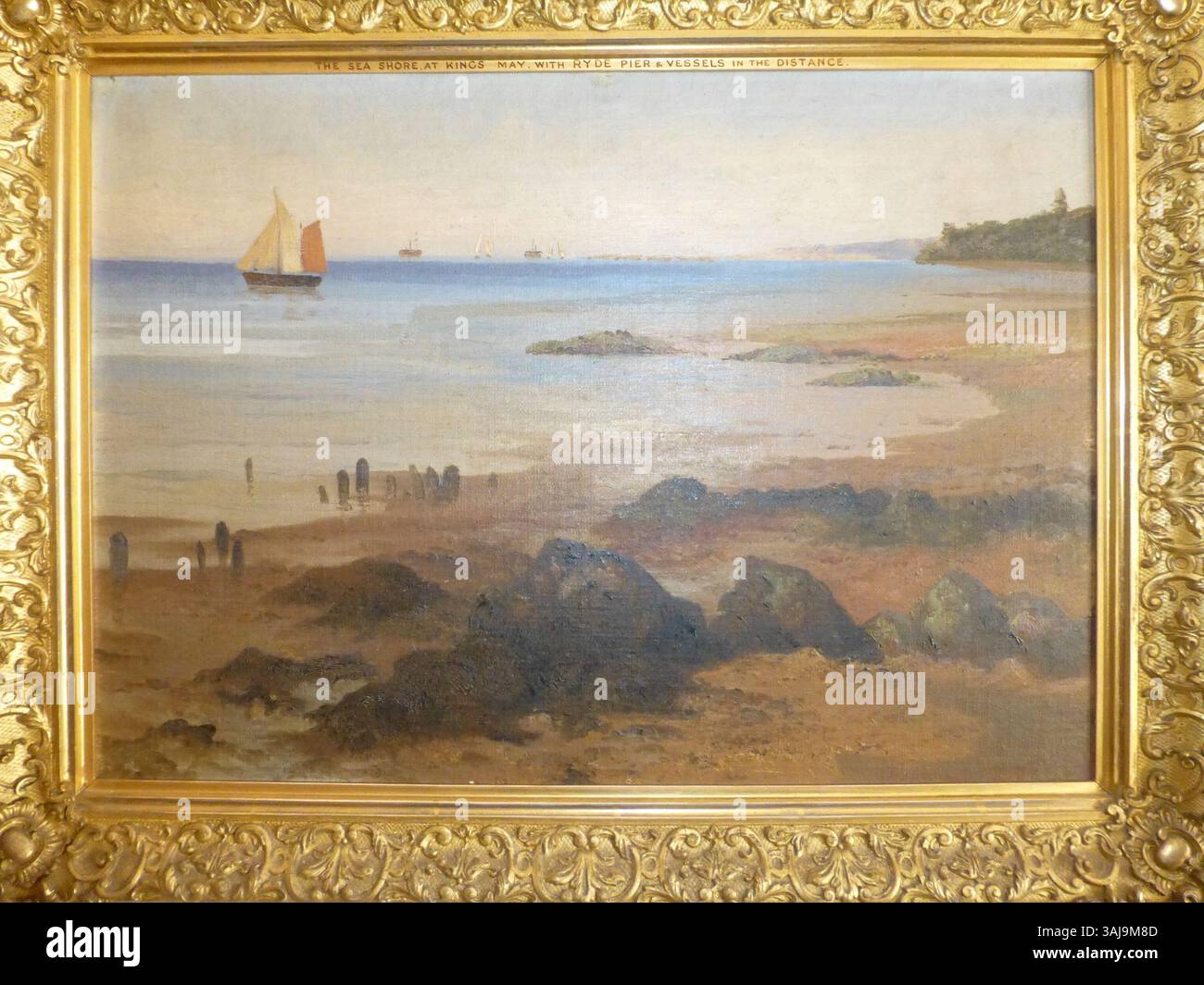This 1860 painting, attributed to the British School, depicts a view of ...