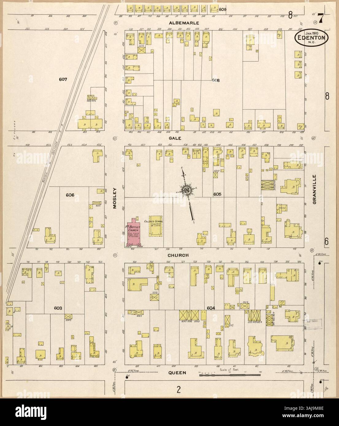 Sanborn Fire Insurance Map of Edenton, Chowan County, North Carolina ...