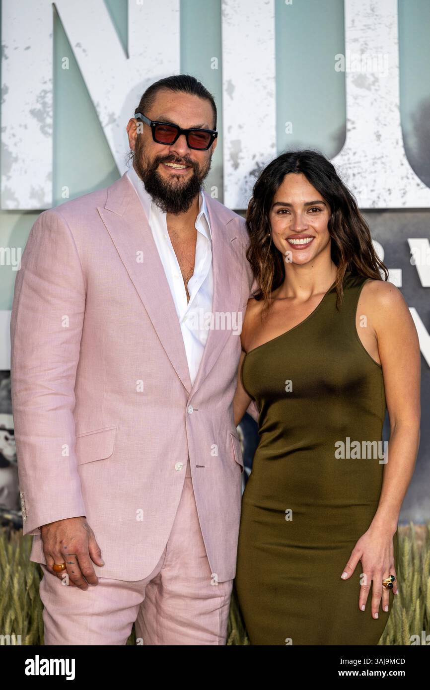 London, UK. 10 April 2025. Jason Momoa and Adria Arjona, as Bix Caleen ...