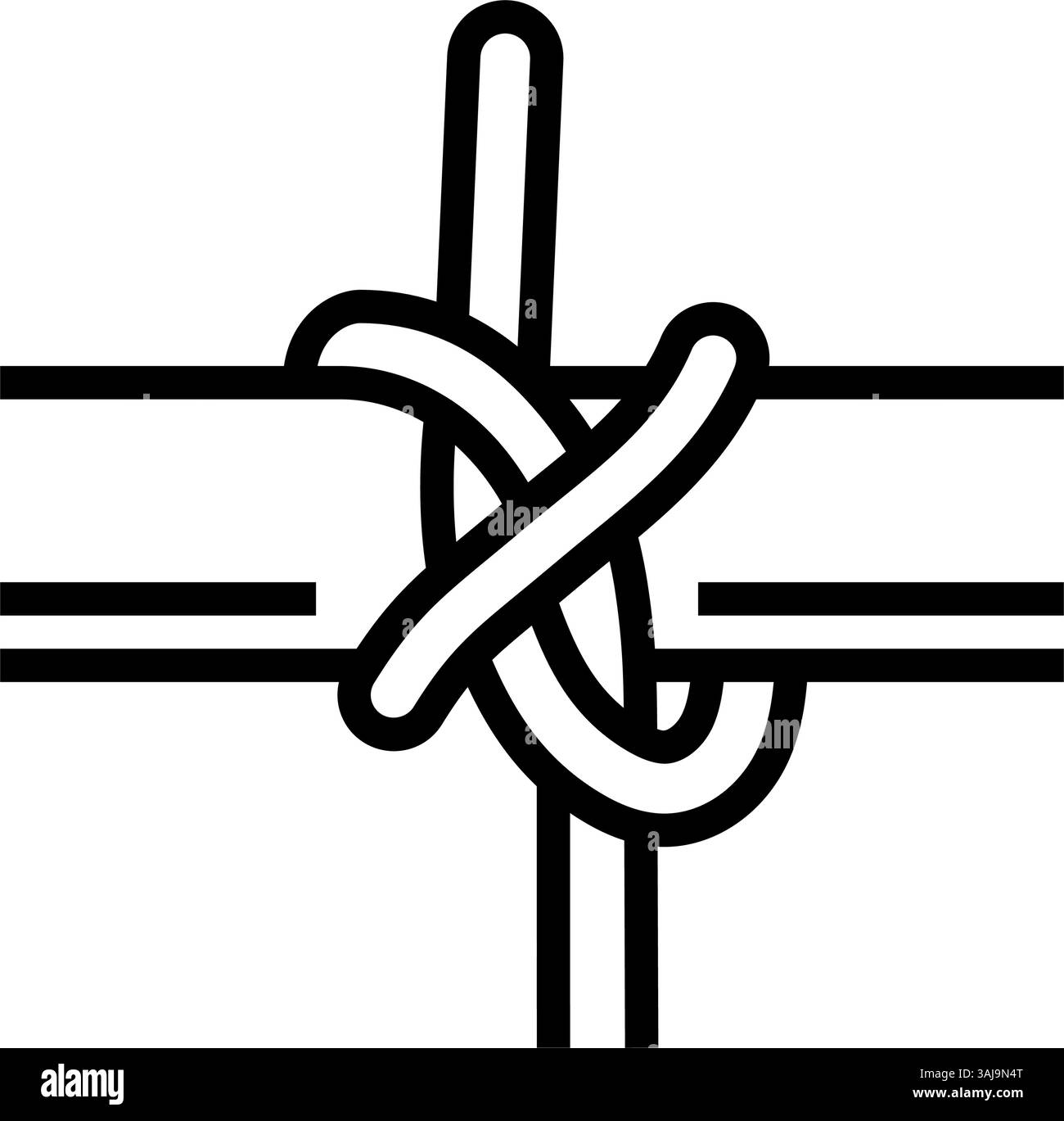 constrictor nautical knot line icon vector illustration Stock Vector ...