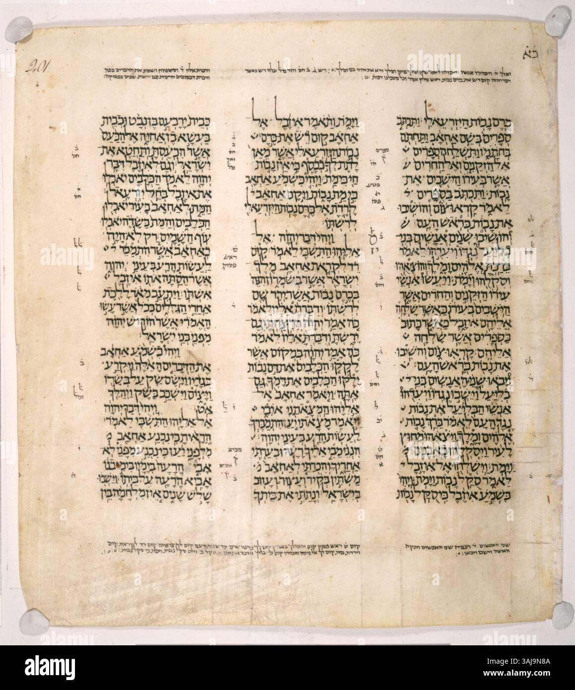 Folio 201a of the Leningrad Codex, dated between 1008 and 1011 ...