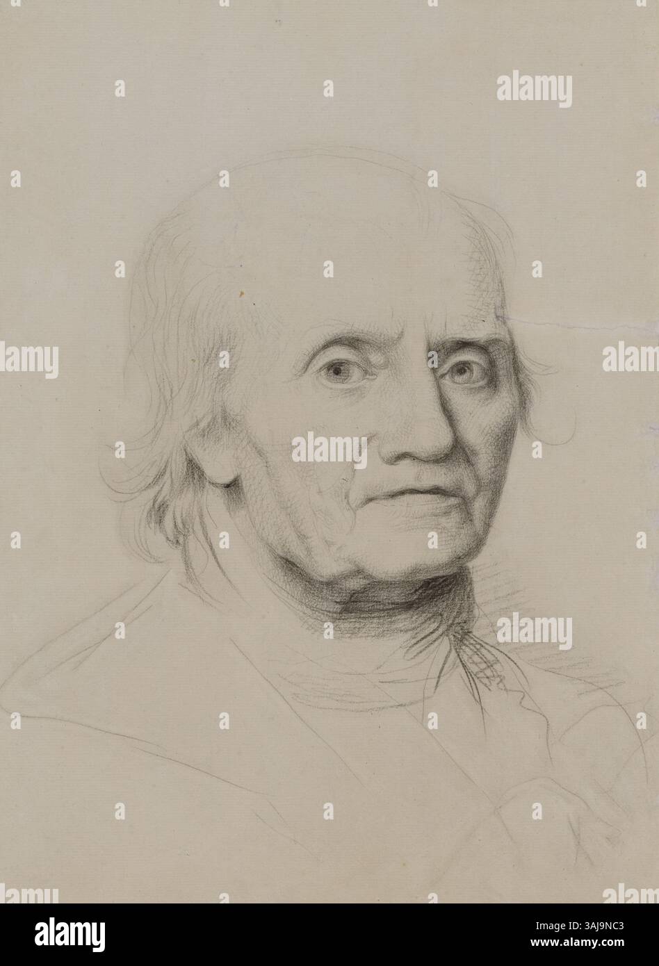 A 1801 pencil drawing of Friedrich Gottlieb Klopstock by Johann ...