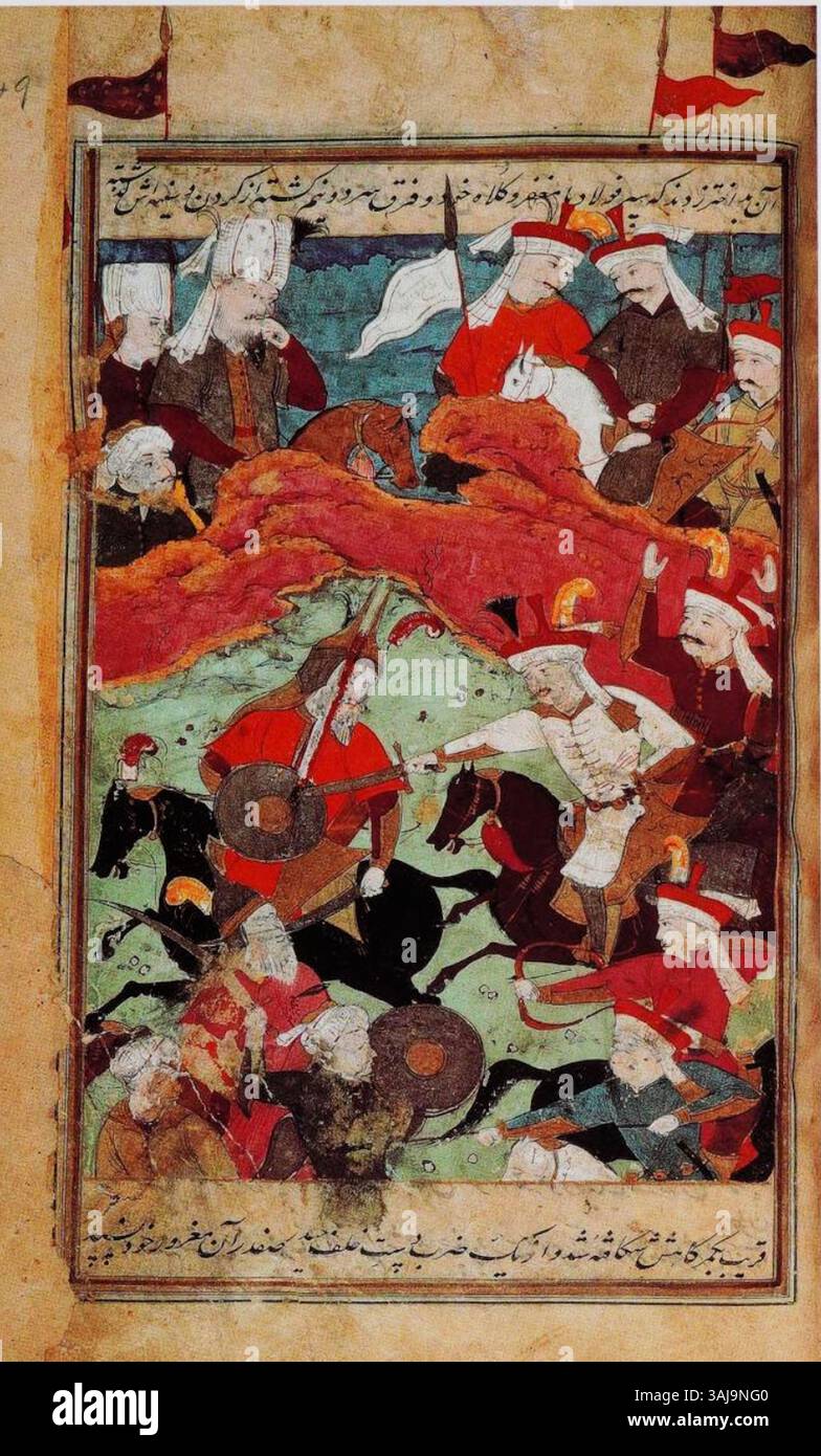 This illustration from the Tarikh-i Jahangusha-yi Khaqan Sahibqiran ...