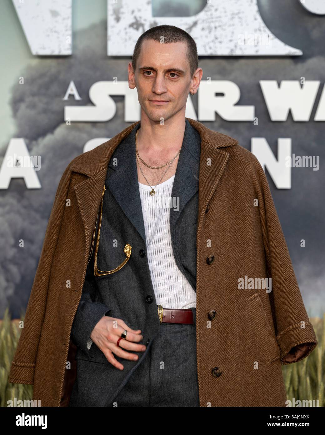 London, UK. 10 April 2025. Jacob James Beswick, cast member, attends ...