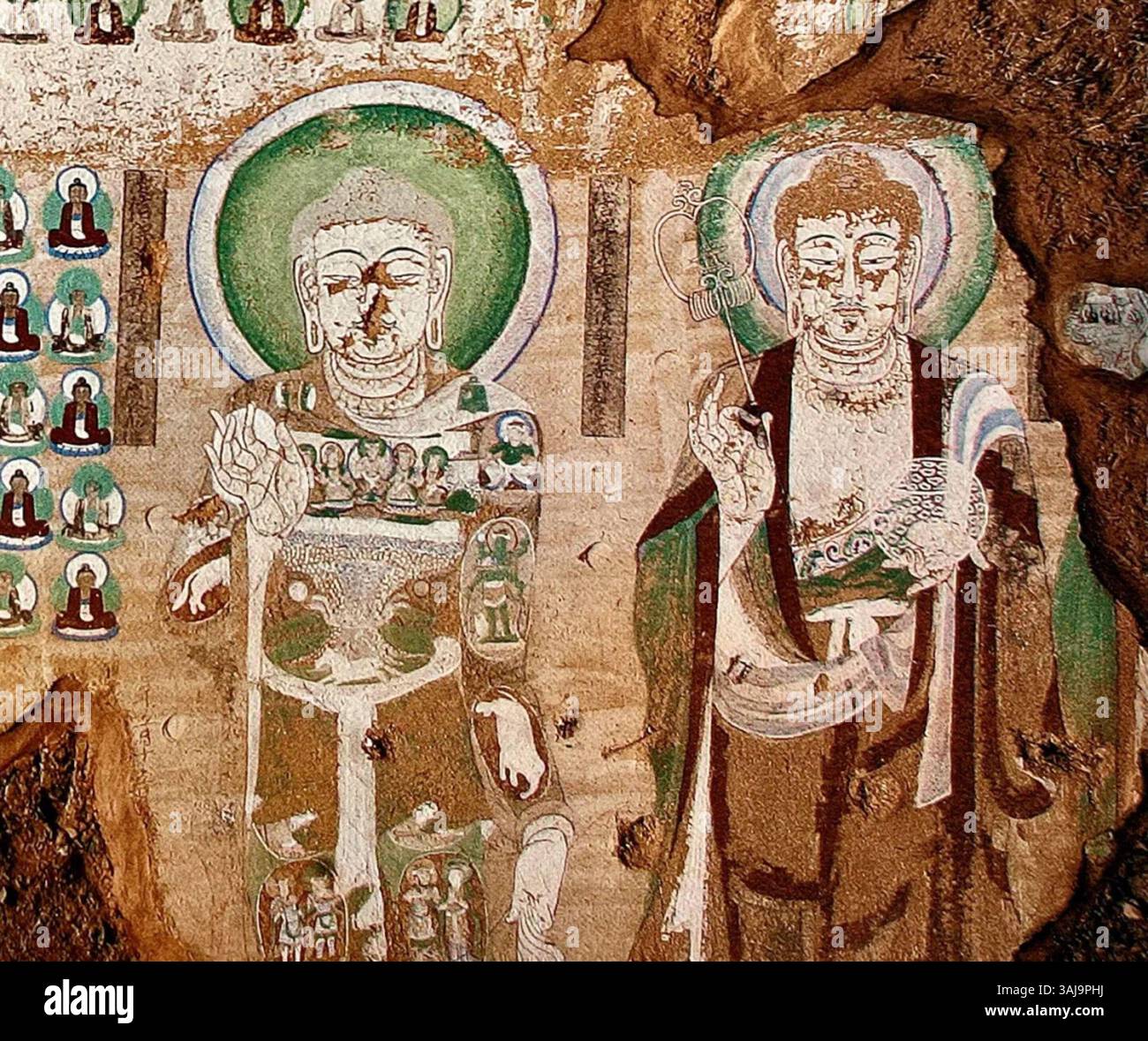 The Ah-ai Grotto, dating from the 7th to 8th century, houses several ...