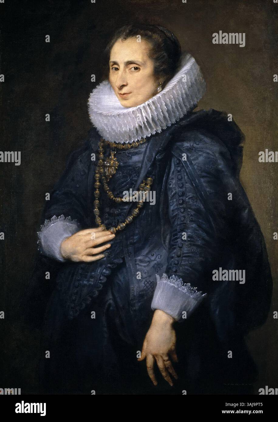 This portrait, painted by Anton van Dyck around 1628, depicts an ...