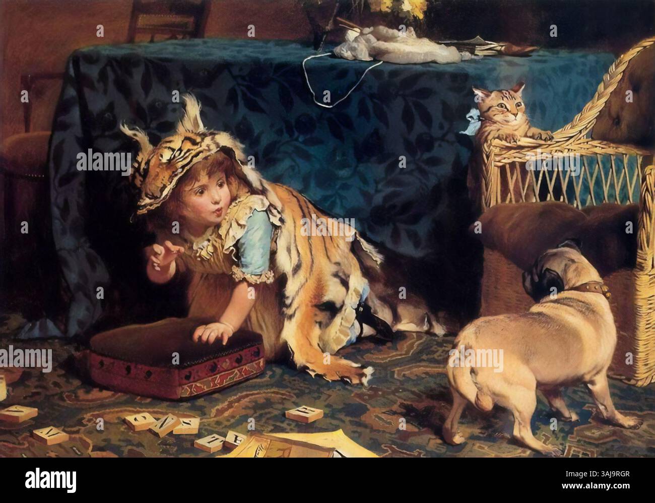 Charles Burton Barber’s 1877 painting 'A Monster' portrays a powerful ...