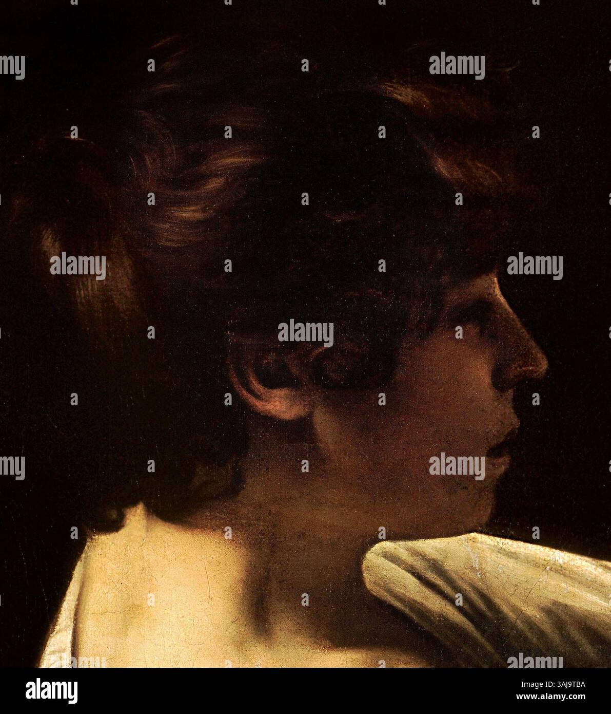 Caravaggio's 'David and Goliath' (c.1610) focuses on David's face ...