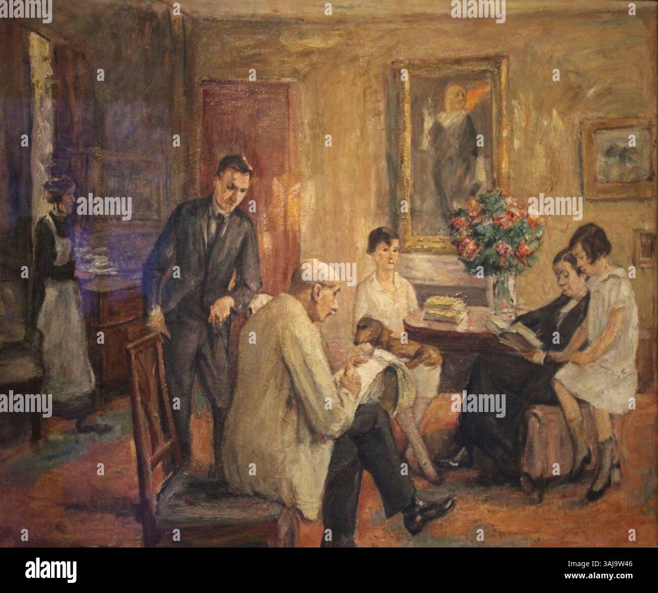 Max Liebermann's 1926 painting 'The Artist Sketching in the Circle of ...