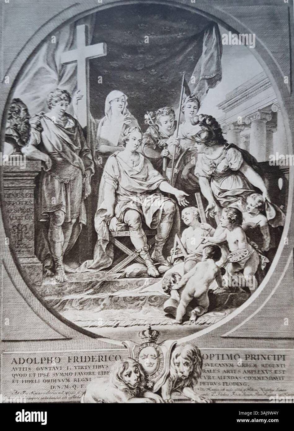 King Adolf Frederick, painted by Per Gustaf Floding, portrays the ...