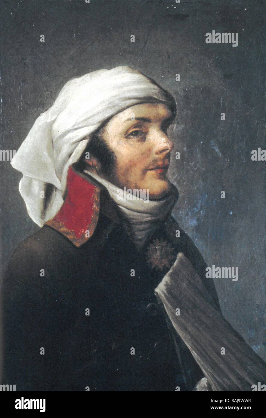 A portrait by Louis Crucy of François Athanase Charette de La Contrie ...
