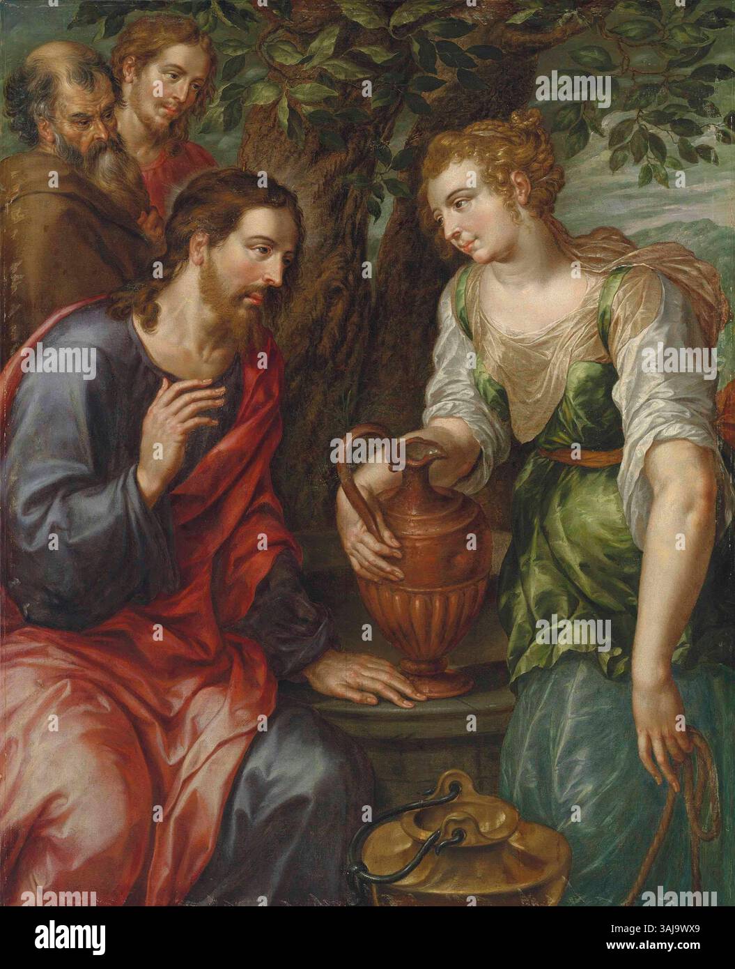 This oil painting by Hendrick de Clerck, dating between 1600 and 1629 ...