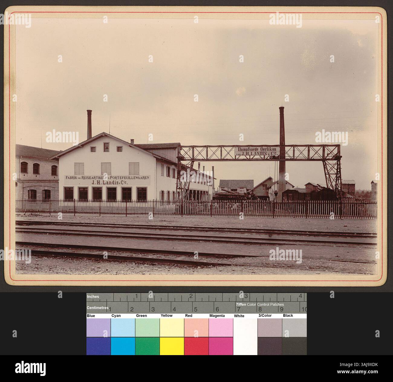 This 1889 photograph by Robert Breitinger shows the Landis Factory in ...