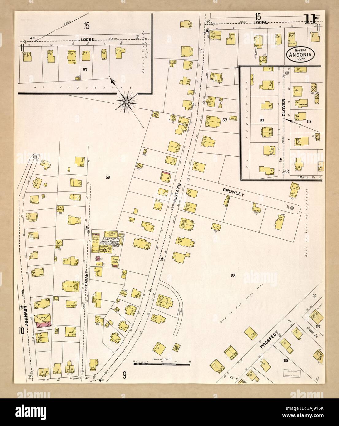 Ansonia connecticut map hi-res stock photography and images - Alamy