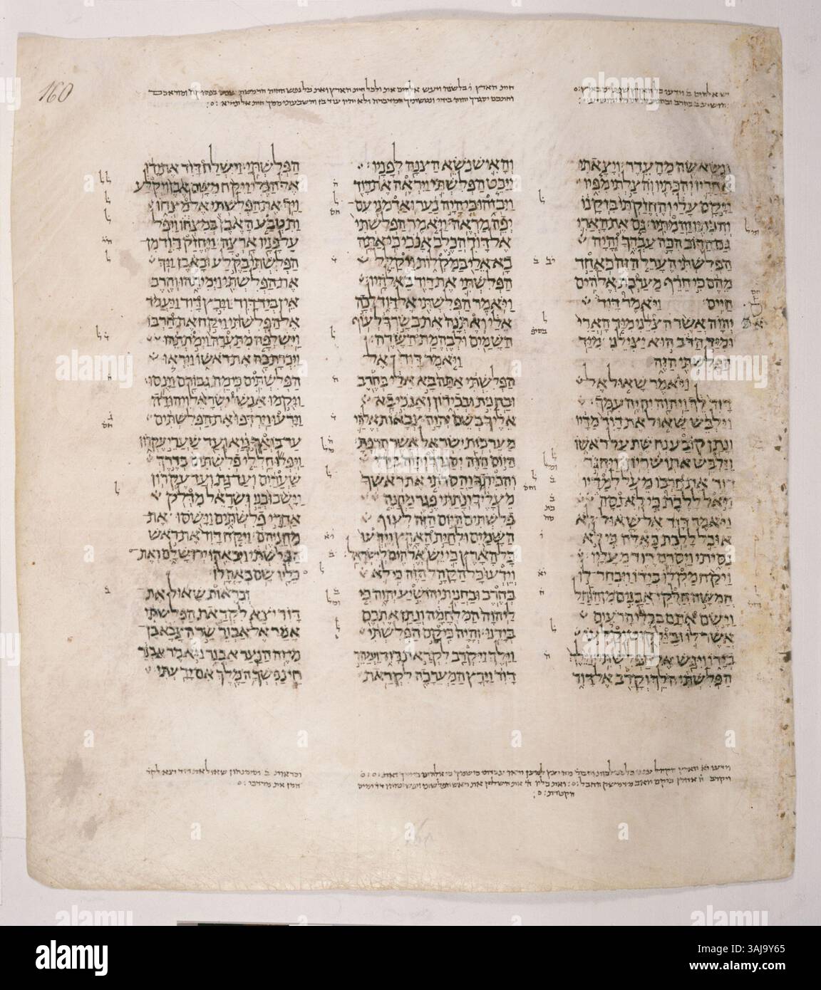 The 316th page of the Leningrad Codex, containing text from the Tanakh ...