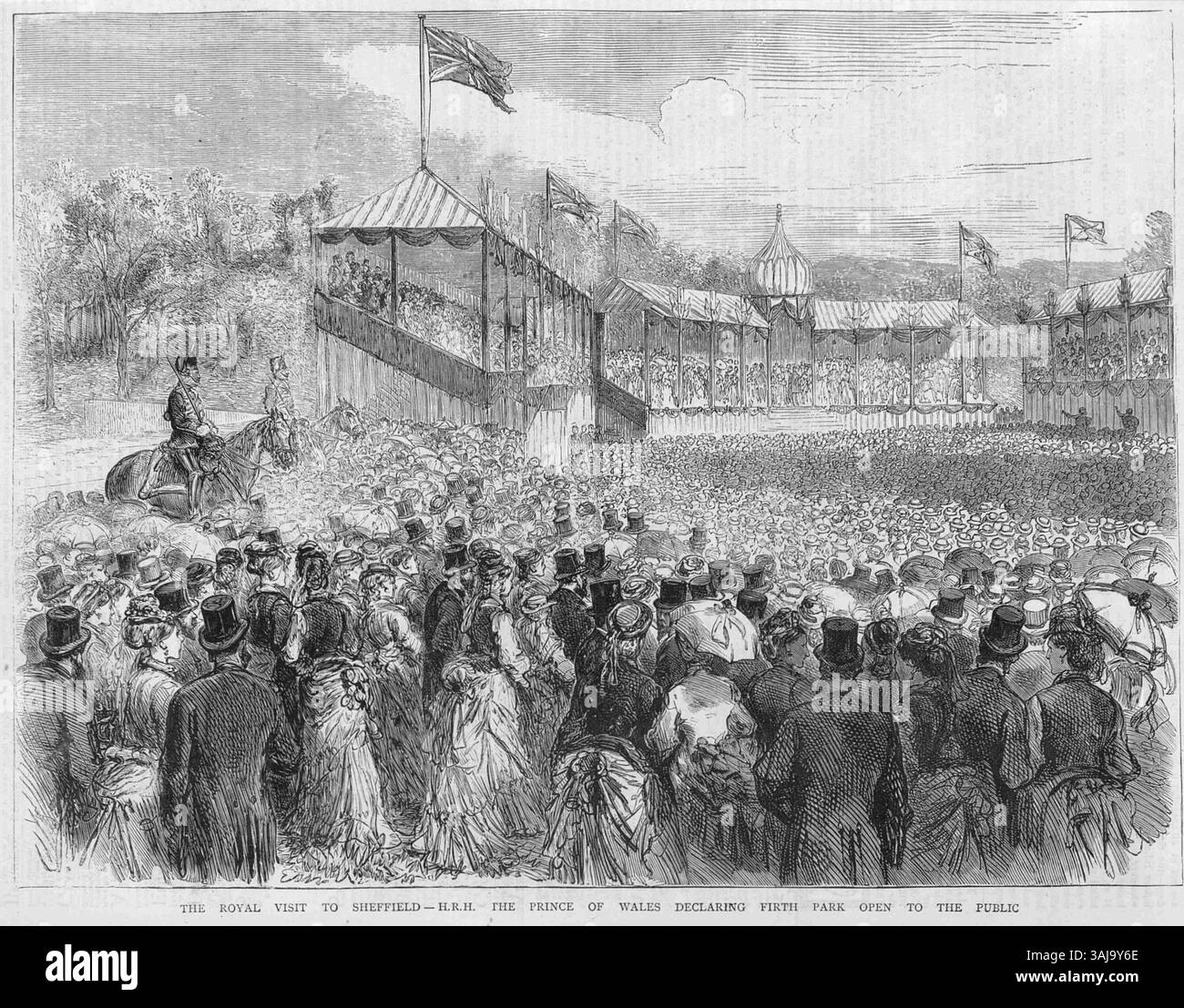 This 1875 illustration from *The Graphic* captures HRH the Prince of ...