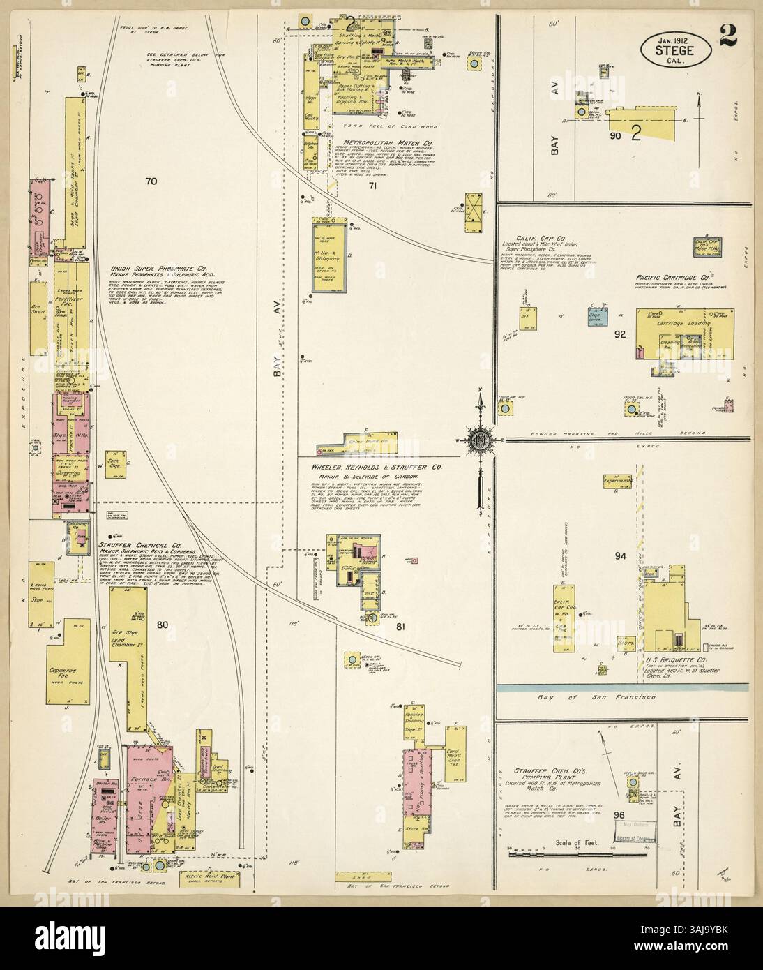 Sanborn Fire Insurance Map of Stege, Contra Costa County, California ...