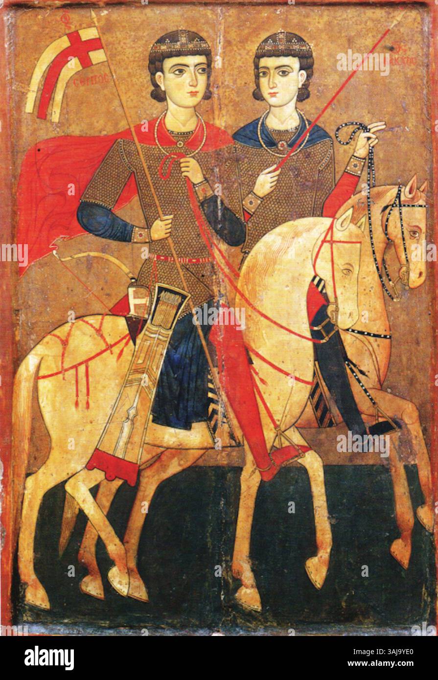This 13th-century Georgian icon, from the Saint Catherine Monastery on ...